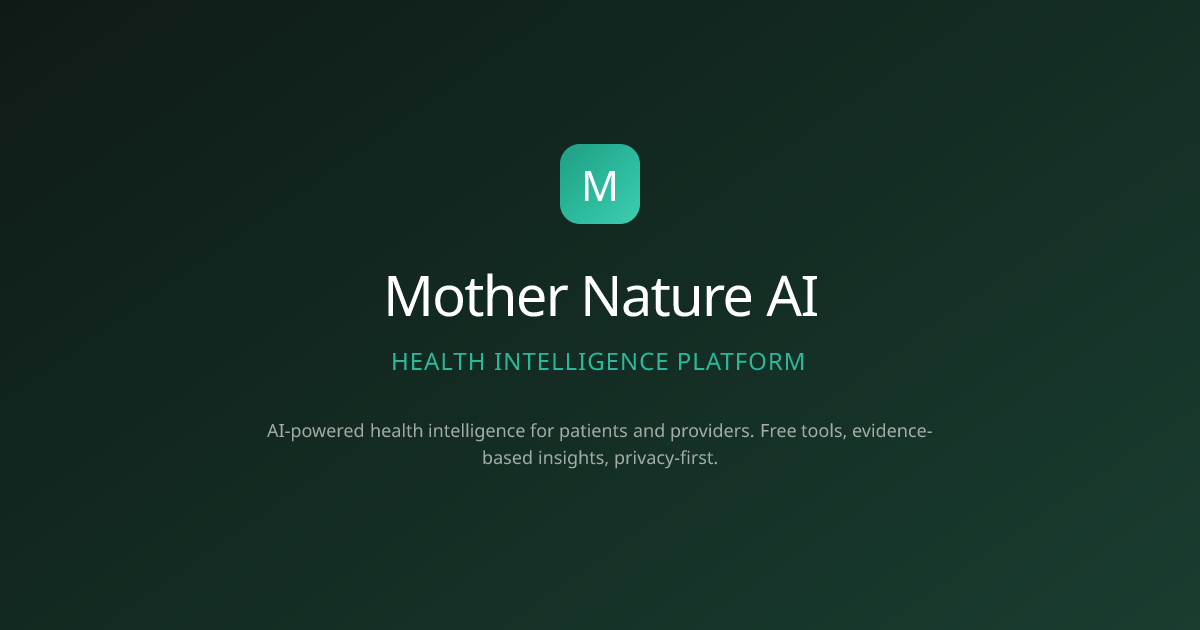Mother Nature AI | Health AI for Labs, Wearables, Supplements & Care ...